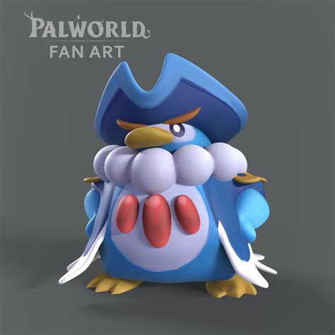 Бесплатный Stl файл Palworld 11 Penking Fanart 👾 Obj ・Модель для