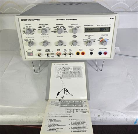 Working Sencore All Format Vcr Analyzer Model Vc93 With Manual Etsy
