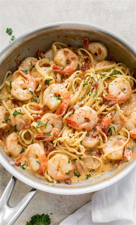 Shrimp And Bacon Pasta • Salt And Lavender