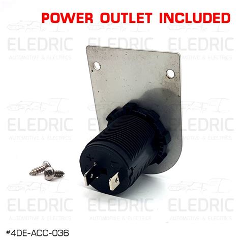 Stainless Steel Flush Mount Plate And 12v Power Outlet X1 Plug