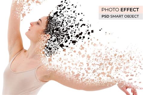 Free Psd Portrait Of Person With Pixel Dispersion Effect