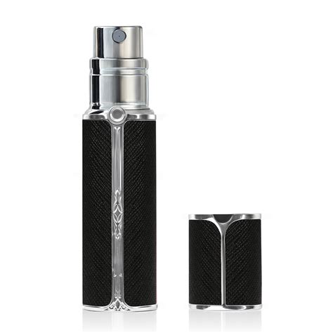 Muilsae Af00bk Leather Perfume Atomiser 10ml Bottom Fill