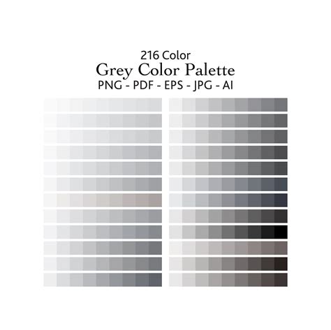 Color Palette Grey Color Palette