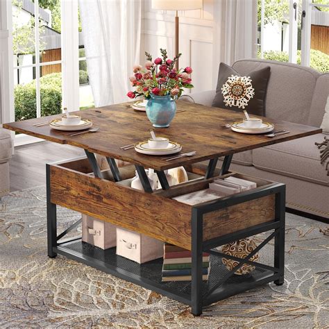 Fabato Lift Top Coffee Table 4 In 1 Multi Function
