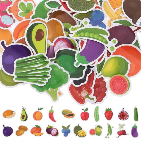 Qifull 50pcs Vegetable Decorations For All Ages Assorted Color Versatile Use Classroom Decor