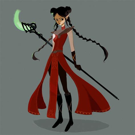 Got My Partner Into Bg3 She Drew Her Elf Sorceress Rbaldursgate3