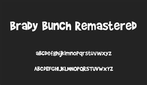 Brady Bunch Remastered Font At Martin Loya Blog