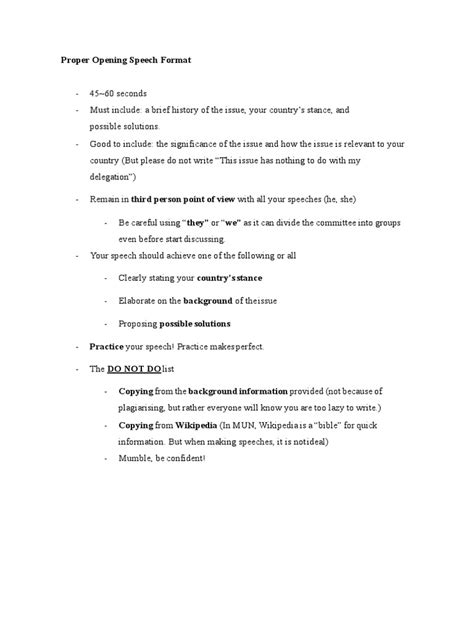 Opening Speech Template Pdf South China Sea International Relations