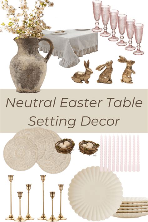 11 Neutral Easter Table Decor Finds