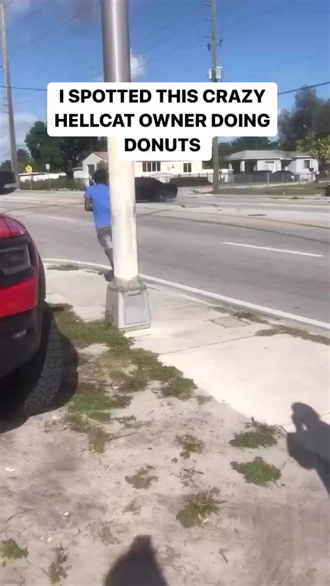 Hellcat Owner Doing Crazy Donuts 💨💨 Hellcatchallenger Hellcatcharger