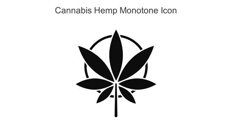 Cannabis Hemp Monotone Icon In Powerpoint Pptx Png And Editable Eps