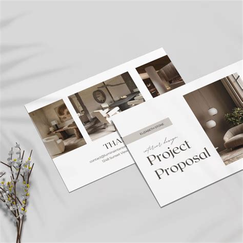 Interior Designer Project Proposal For Client Template Editable Canva
