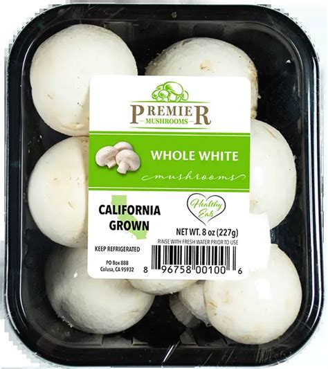 White Mushrooms Premier Mushrooms