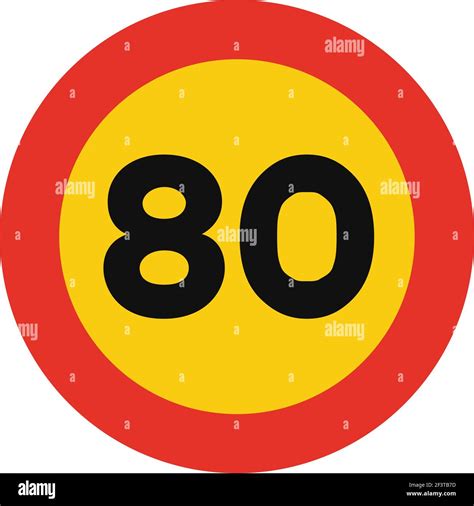 Temporary Speed Limit Sign Stock Vector Images Alamy