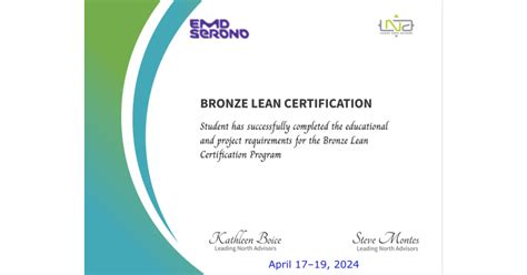 Ashley M Lodovice Cmp Hmcc On Linkedin Bronze Belt Lean