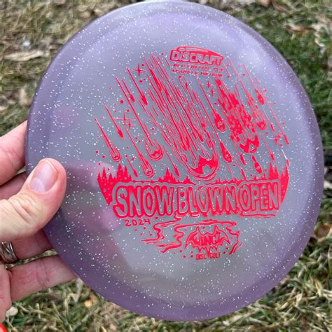 Purple Discraft Glo Cryztal Flx Sparkle Meteor 176 Glows In The Dark