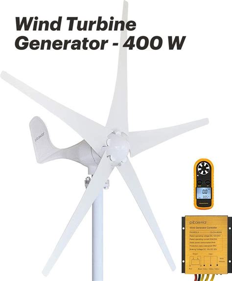 Pikasola Wind Turbine Generator Kit 400w 12v With 5 Blade Wind Generator Kit With Charge
