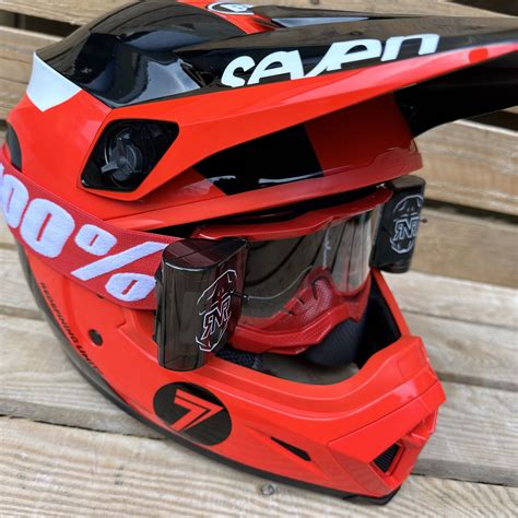 Bell Mx Mx 9 Mips Motocross Helmet Seven Phaser Red Black With 100