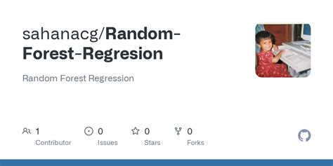 Github Sahanacgrandom Forest Regresion Random Forest Regression