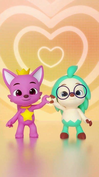 Dois Corações Dos Pinkfong E Hogi Shorts