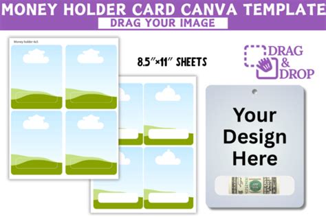 Money Holder Card Canva Template Graphic By Canva Templates Designs