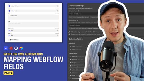 mapping every webflow cms field in zapier or integromat webflow cms