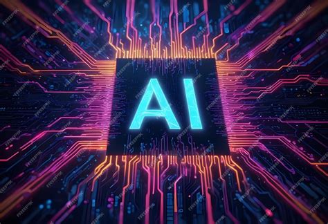 Premium Vector A Stylized Representation Of Artificial Intelligence