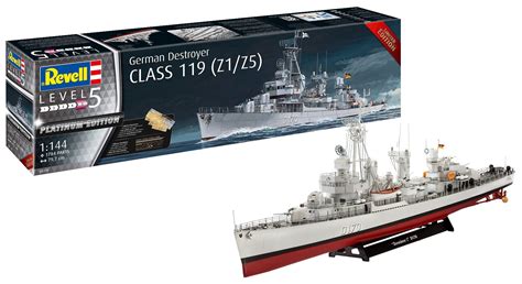 German Destroyer Class 119 Z1z5 Platinum The Model Worx