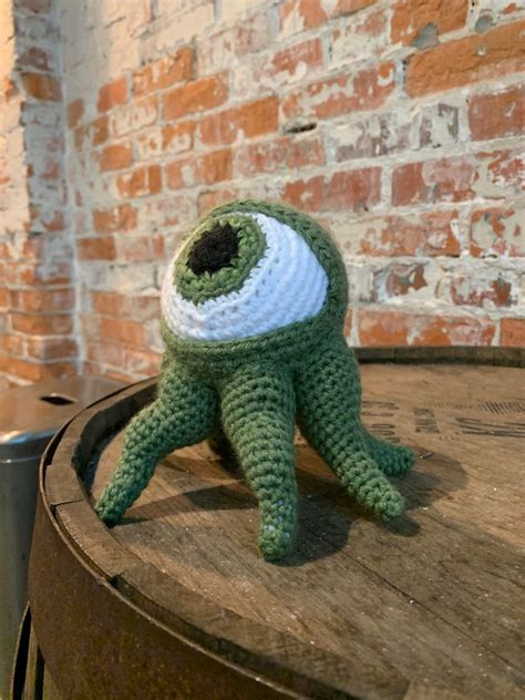 Crochet Eyeball Monster In Tentacle Plush Horror Etsy