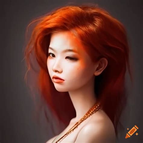 Portrait Of A Redhead Vietnamese Woman On Craiyon