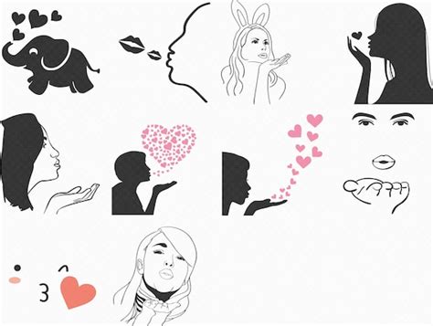 How To Draw A Girl Blowing A Kiss