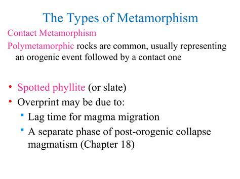 Introduction Of Metamorphism With Examplesppt
