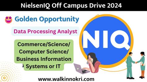 Sunshine Job Wala On Linkedin Nielseniq Hiring Fresher Bachelor For Data Processing Analyst