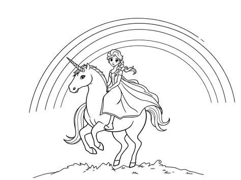 Princess Unicorn Coloring Page Free Printable Coloring Page