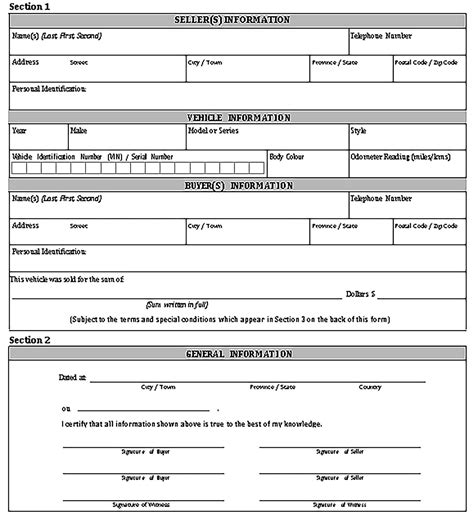 Bill Of Sale Alberta Printable Printable Templates