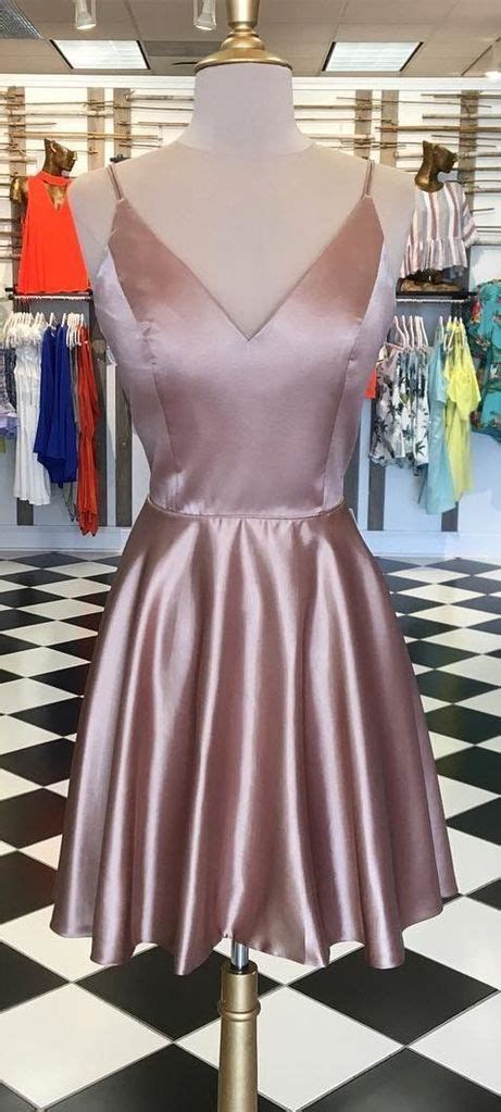 Spaghetti Straps Short V Neck Homecoming Dresses Short Dresses For Wom