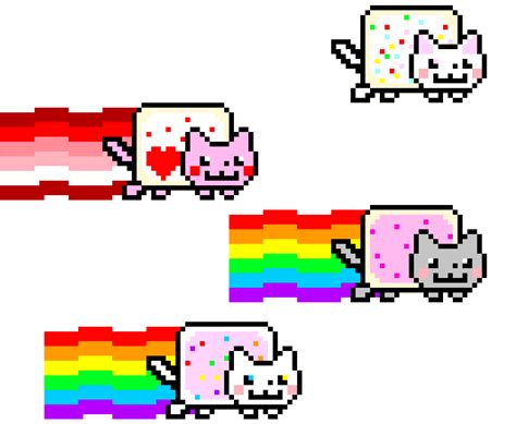 Download Nyan Cat Variations Pixel Art