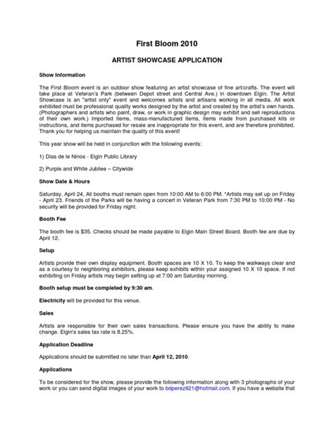 First Bloom 2010 Pdf Business