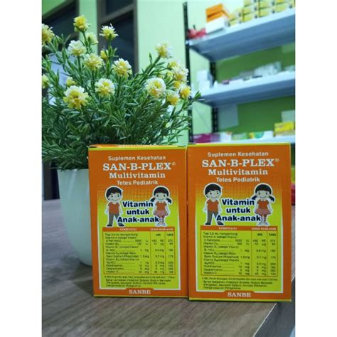 Jual Sanbe Plex Pediatric Drop 15ml Multivitamin Suplemen Kesehatan