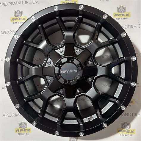 Mayhem Warrior 8015 Matte Black 18x9 8x165 1 18 130 8mm Hub Apex
