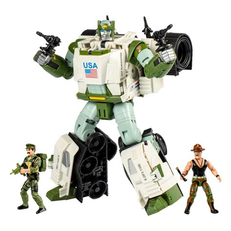Transformers X Gi Joe Action Figure Autobot Kup Triple T 23 Cm