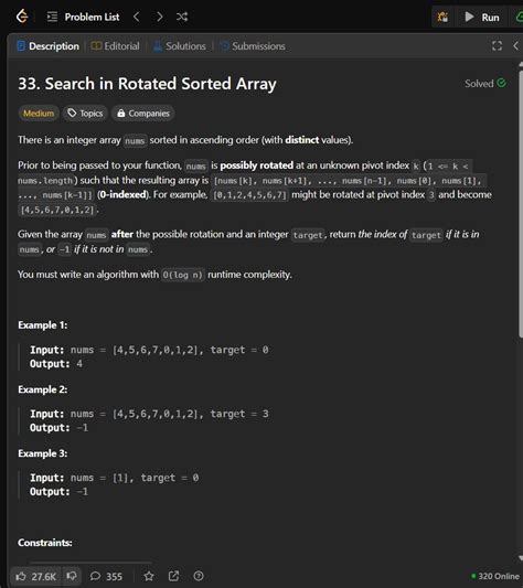 160daysofcode leetcode codingchallenge binarysearch problemsolving