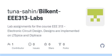 github tuna sahin bilkent eee313 labs lab assignments for the course