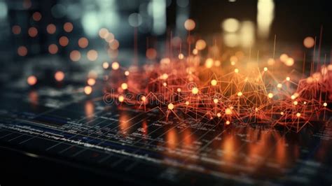 Abstract Technology Background With Connection Lines And Dots Network