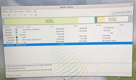 How To Expand Partition With Unallocated Space Fedora Discussion