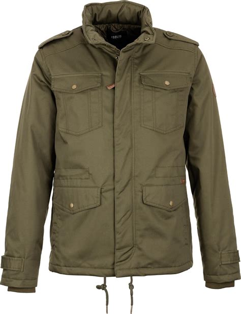 Chaqueta Militar Solid Toshio Para Hombre Verde M Amazon Es Ropa Y