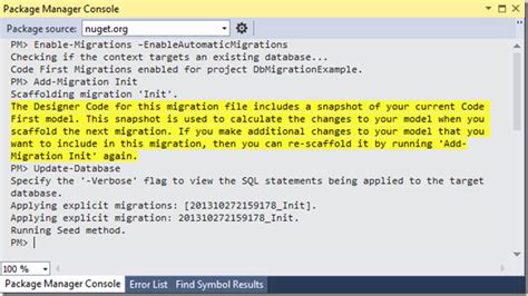 Configuring Db Connection And Code First Migration For Identity
