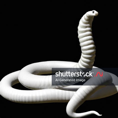 Whitetapewormparasitecoiledlikeacobraphotorealisticextrasharp Ai Generated Image 2265678737