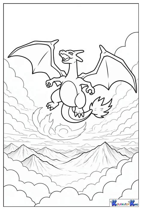 30 Charizard Kleurplaten Om Gratis Te Printen En Kleuren