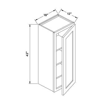 Craft Cabinetry Midnight 18”w X 42”h Wall Cabinet W1842